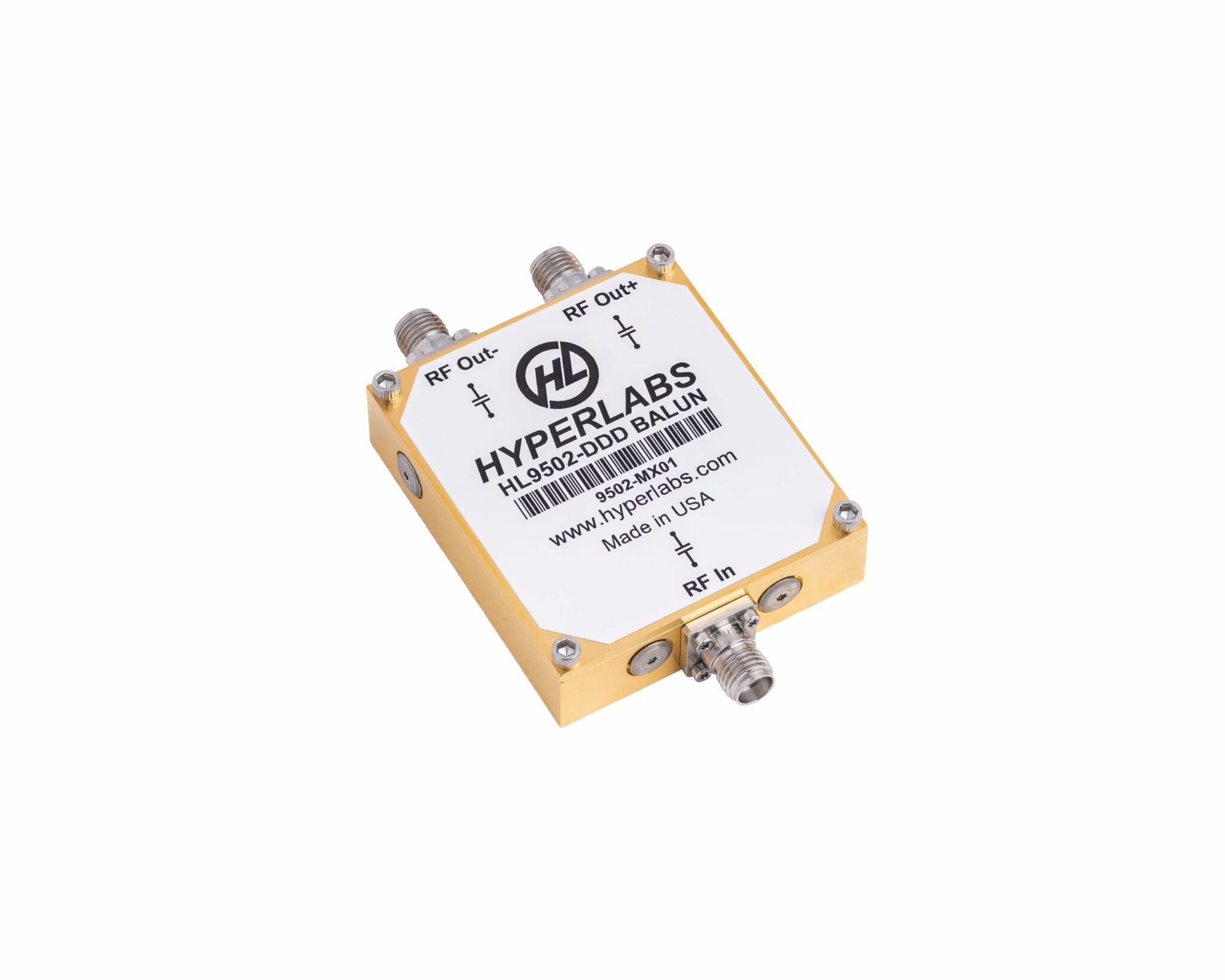HL9502 Broadband Integrated Balun (500 kHz to 26.5 GHz) - HYPERLABS