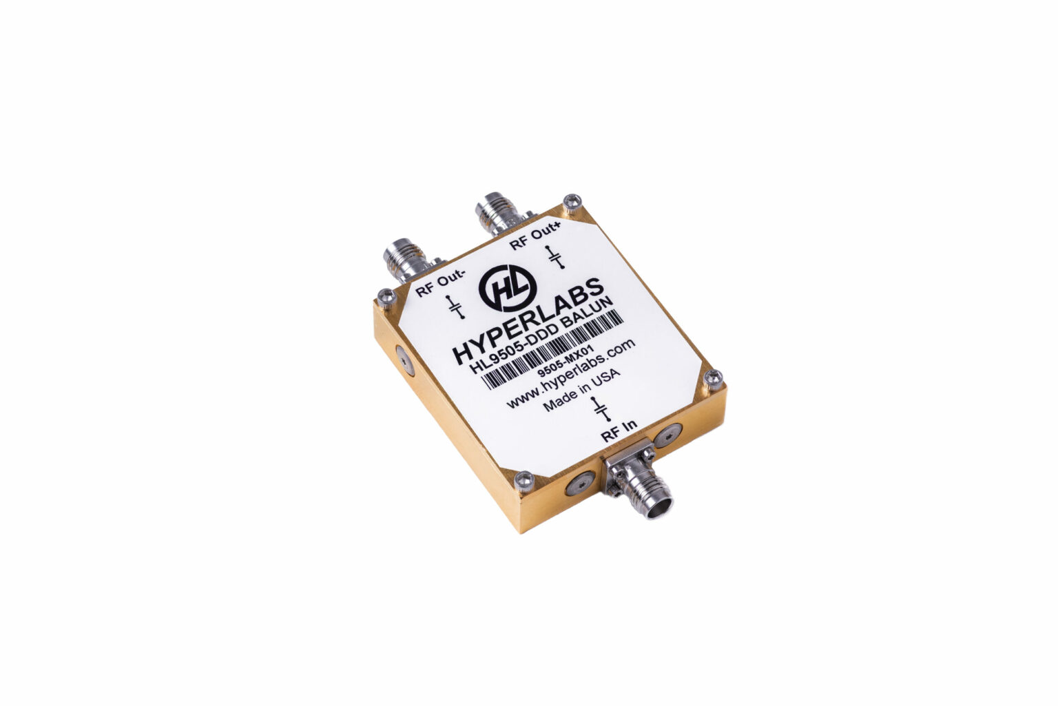 HL9505 Broadband Integrated Balun (500 kHz to 50 GHz) - HYPERLABS