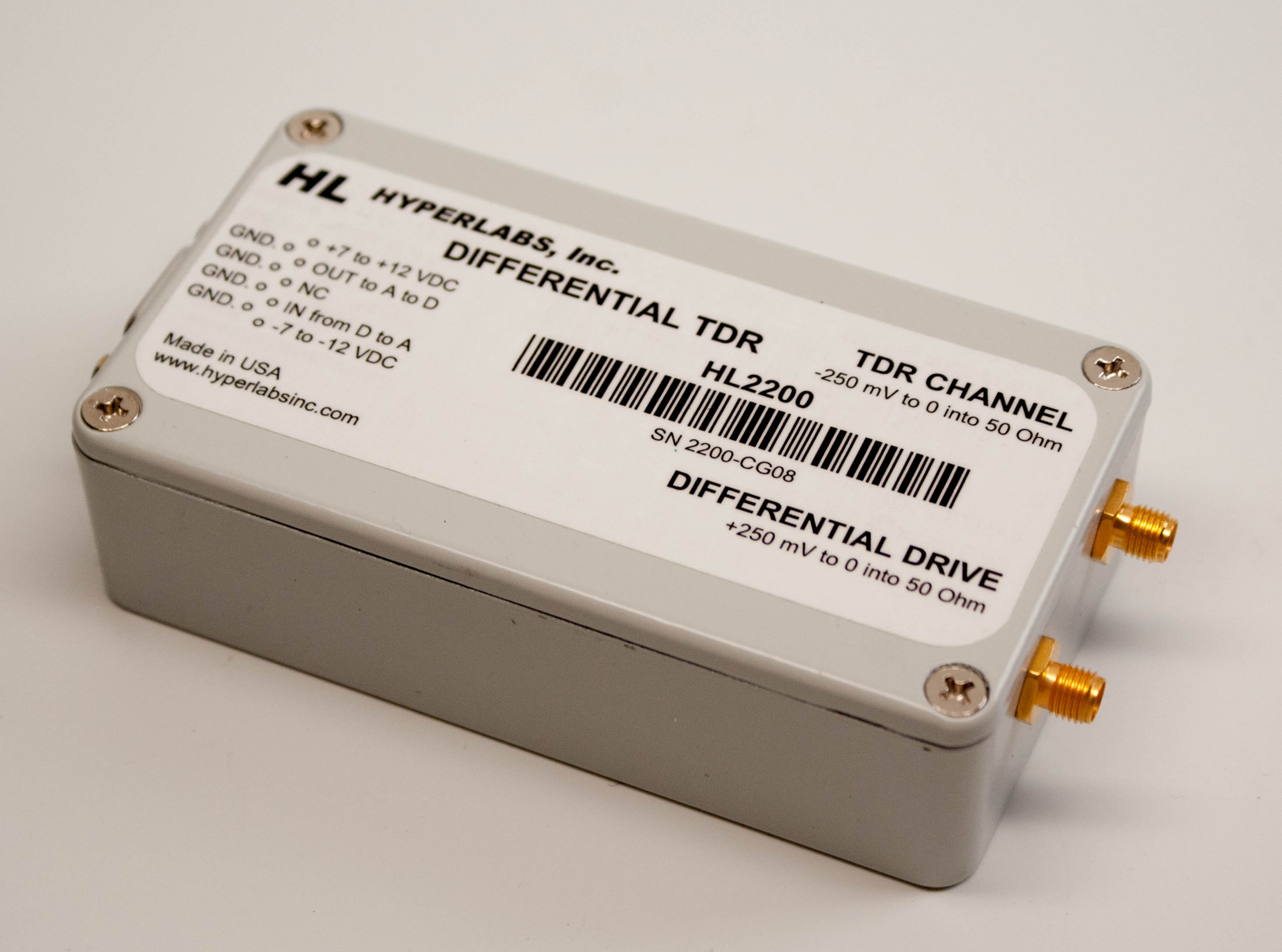 HL2200USB High-speed Differential USB-controlled TDR - HYPERLABS
